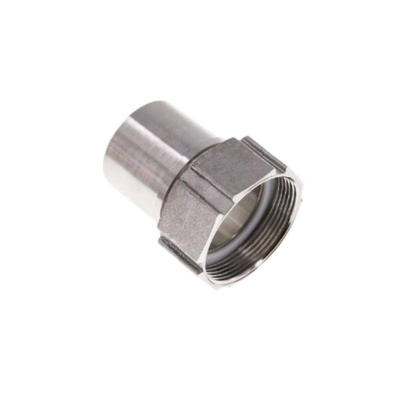 Threaded male thread fittings, with safety collar